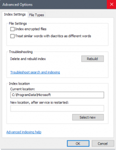 Manage Indexing Options and Settings for Windows 11